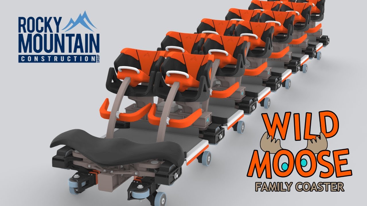 The WILD MOOSE COASTER! Rocky Mountain Construction's New Coaster Model ...