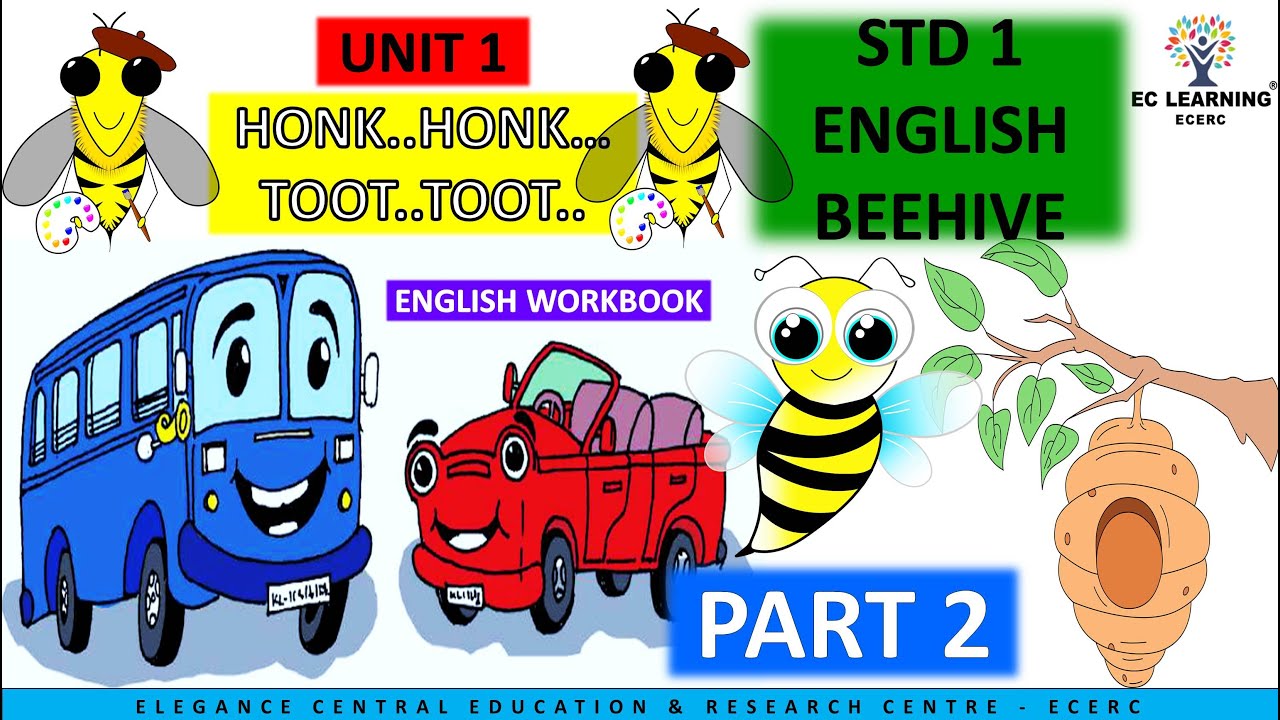 STD 1 ENGLISH BEEHIVE WORKBOOK PART 2 | NEW TEXT 2024-25 | Ec Learning | ECERC #scert - YouTube