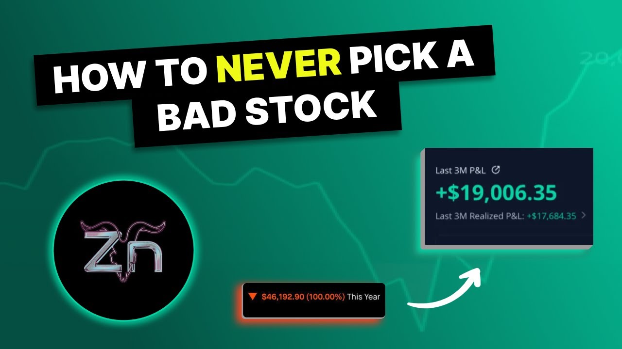 How To NEVER Pick A Bad Stock - YouTube