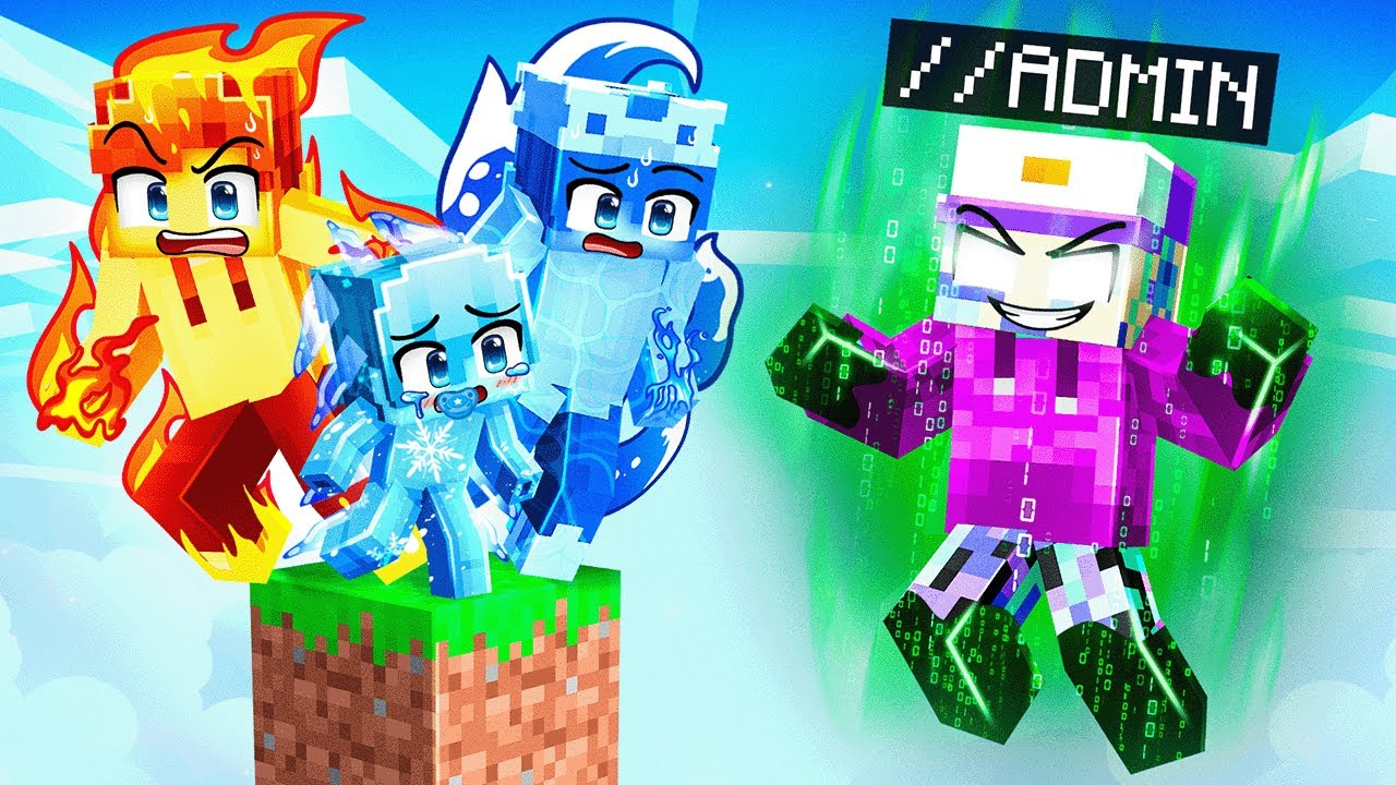 Using ADMIN COMMANDS on an ELEMENTAL One Block! - YouTube