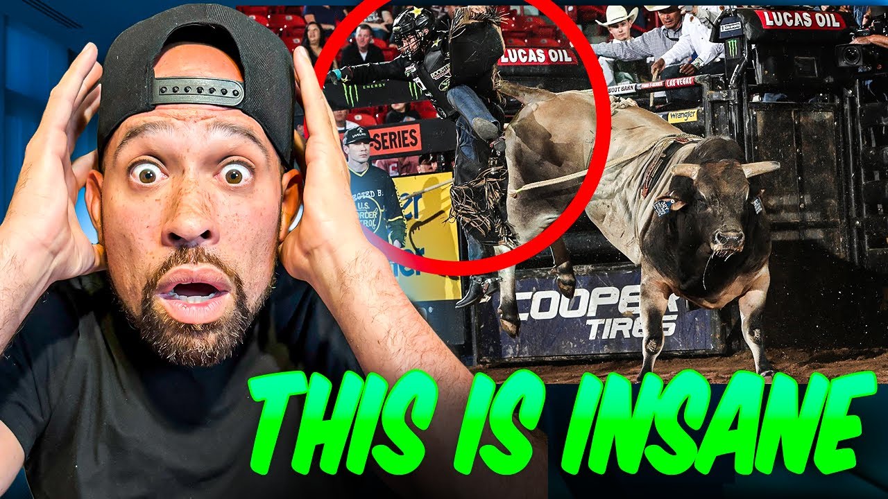 FIRST time Watching a RODEO! This BULL Bruiser is BEAST.... - YouTube