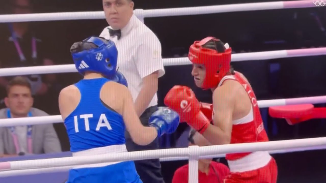 Angela Carini Vs Imane Khelif Video | Angela Carini Withdraws From The ...