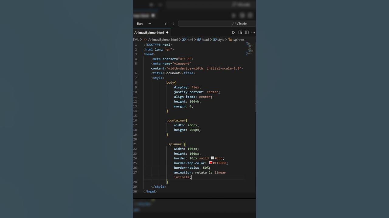 Spinner Html Css Jagocoding Coding Html Css Technology Animation Vscode Youtube