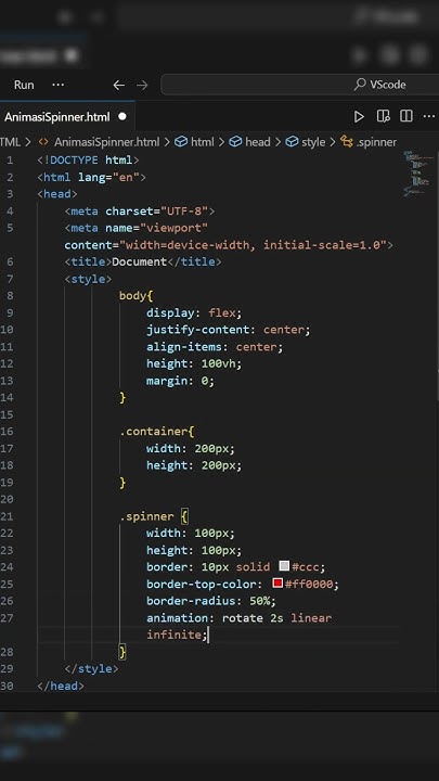 Spinner Html Css Jagocoding Coding Html Css Technology Animation Vscode Youtube 