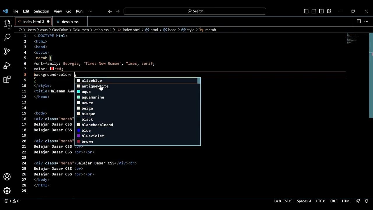 Ringkasan Materi CSS 1 - YouTube