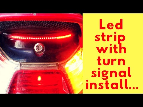How to install_ |led-strip| tail-light in motorcycle_ |hero-pleasure ...