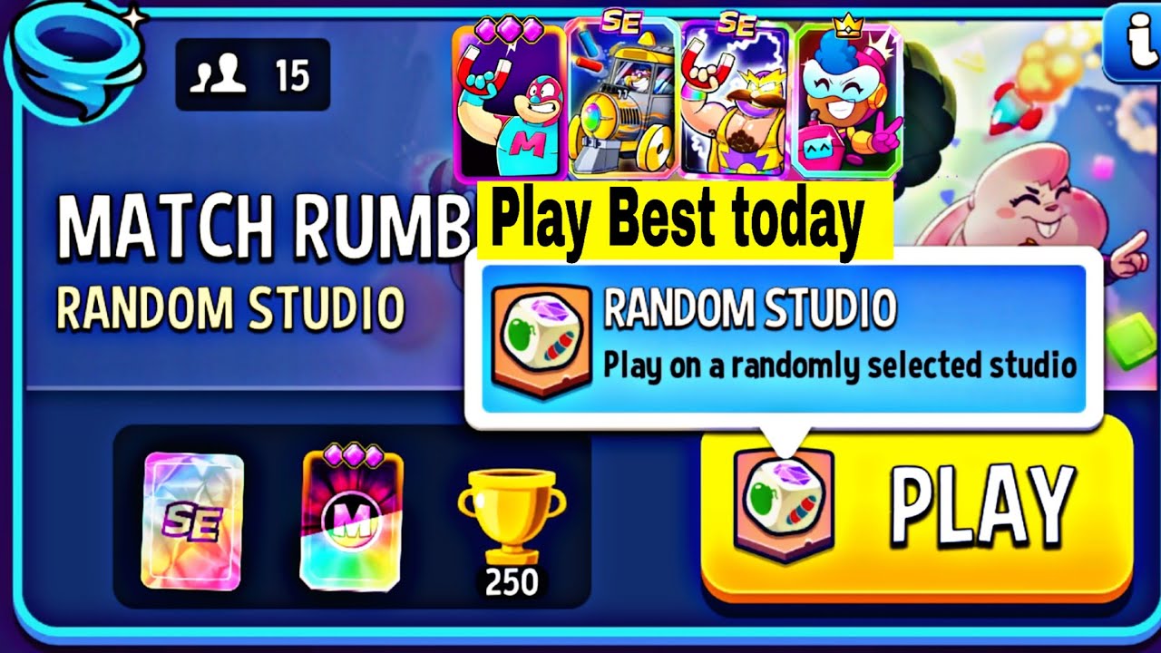 random studio rumble match | 4 best boosters rumble | match masters ...