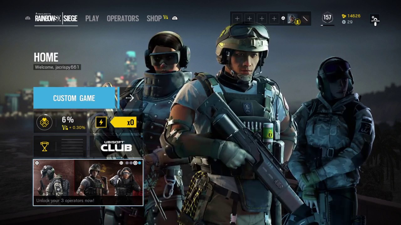 Rainbow six siege new ops map camo diamond charm ps4 - YouTube