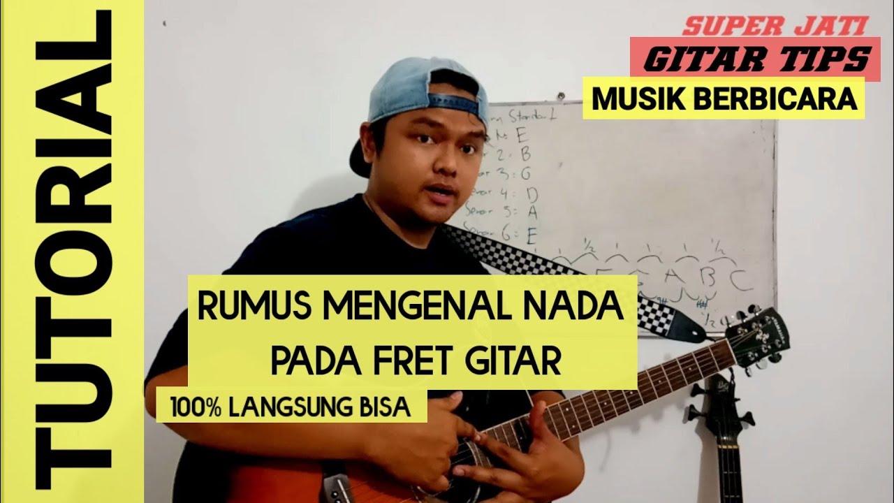 CARA MENGENAL NADA PADA SETIAP FRET GITAR - BELAJAR GITAR #02 - YouTube