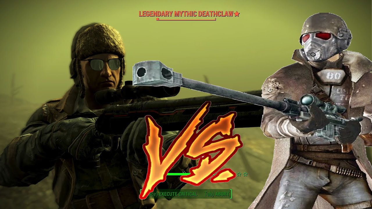 Fallout 4 VS Fallout New Vegas - Gunplay - YouTube