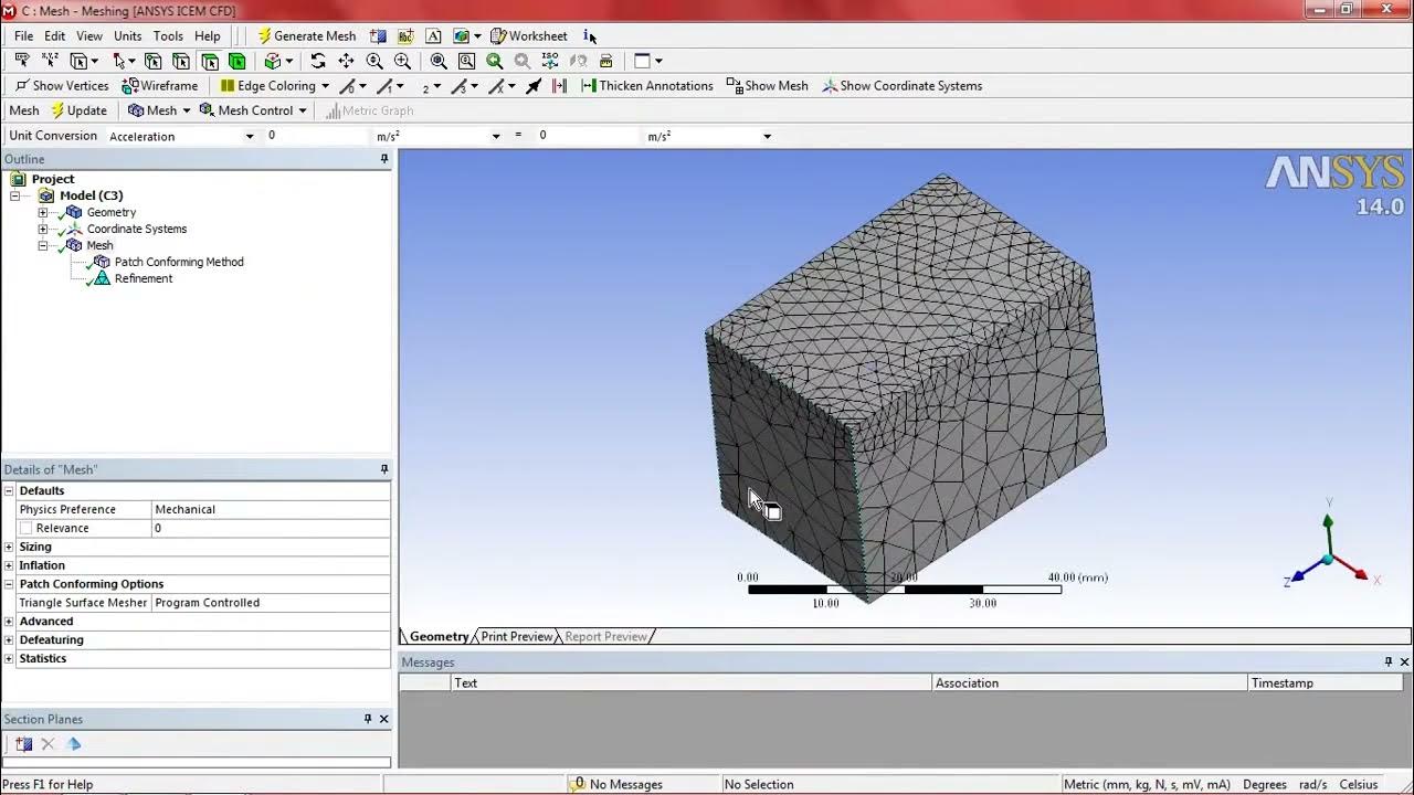 13 ANSYS WORKBENCH MESHING Refinement Method - YouTube