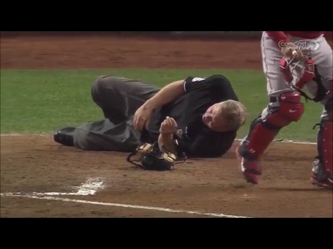 MLB Umpire Injuries - YouTube