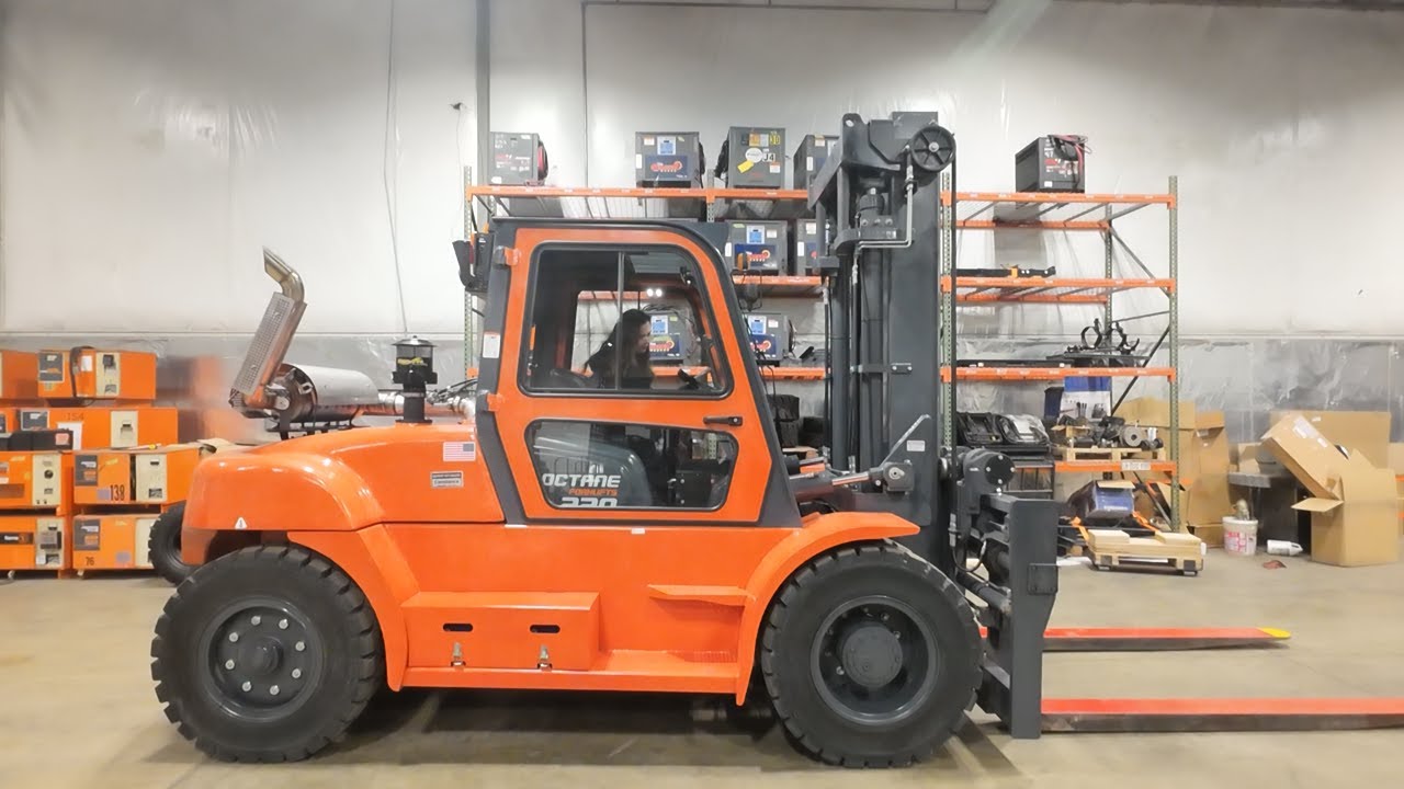 OCTANE FD100 22.000lb Diesel #0448 - Forklift for Sale - YouTube