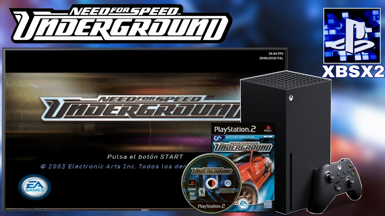 XBSX2 (PS2) - Need for speed Underground - Xbox Serie X Test - YouTube
