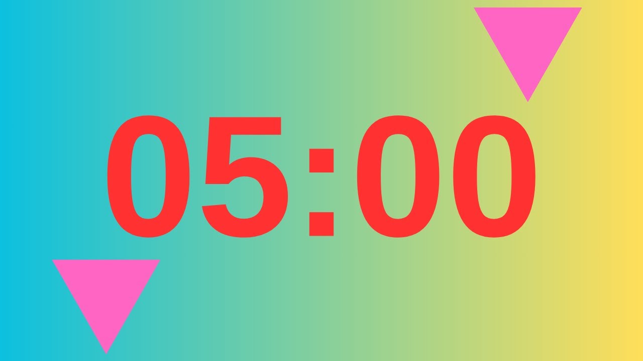 5 Minutes Timer | 5 Minutes Countdown | Countdown Time | Simple Timer ...