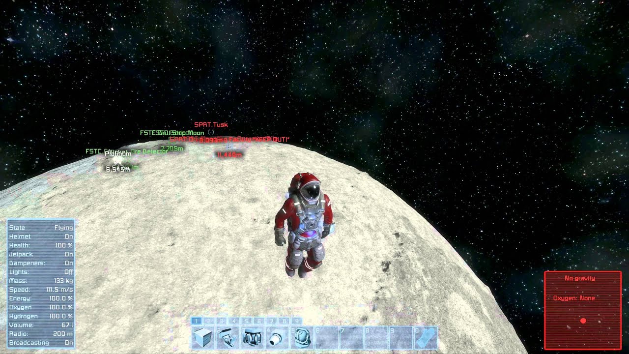 Space Engineers Planets: The moon (HD) - YouTube