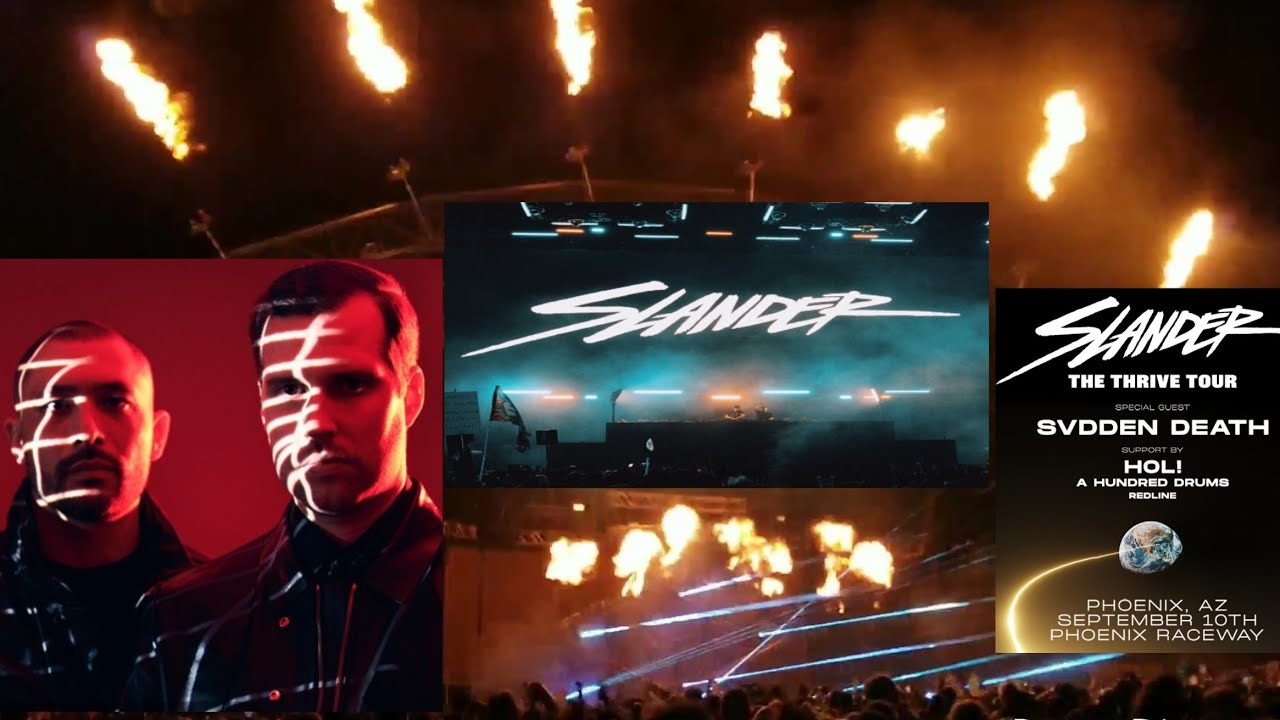 Slander- The Thrive Tour live! Phoenix international raceway 2022 - YouTube