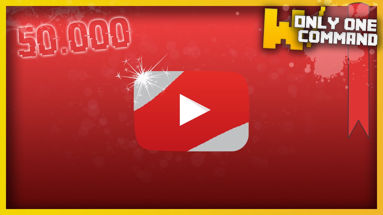 Minecraft Youtube With Only One Command Block 50th Command 50000