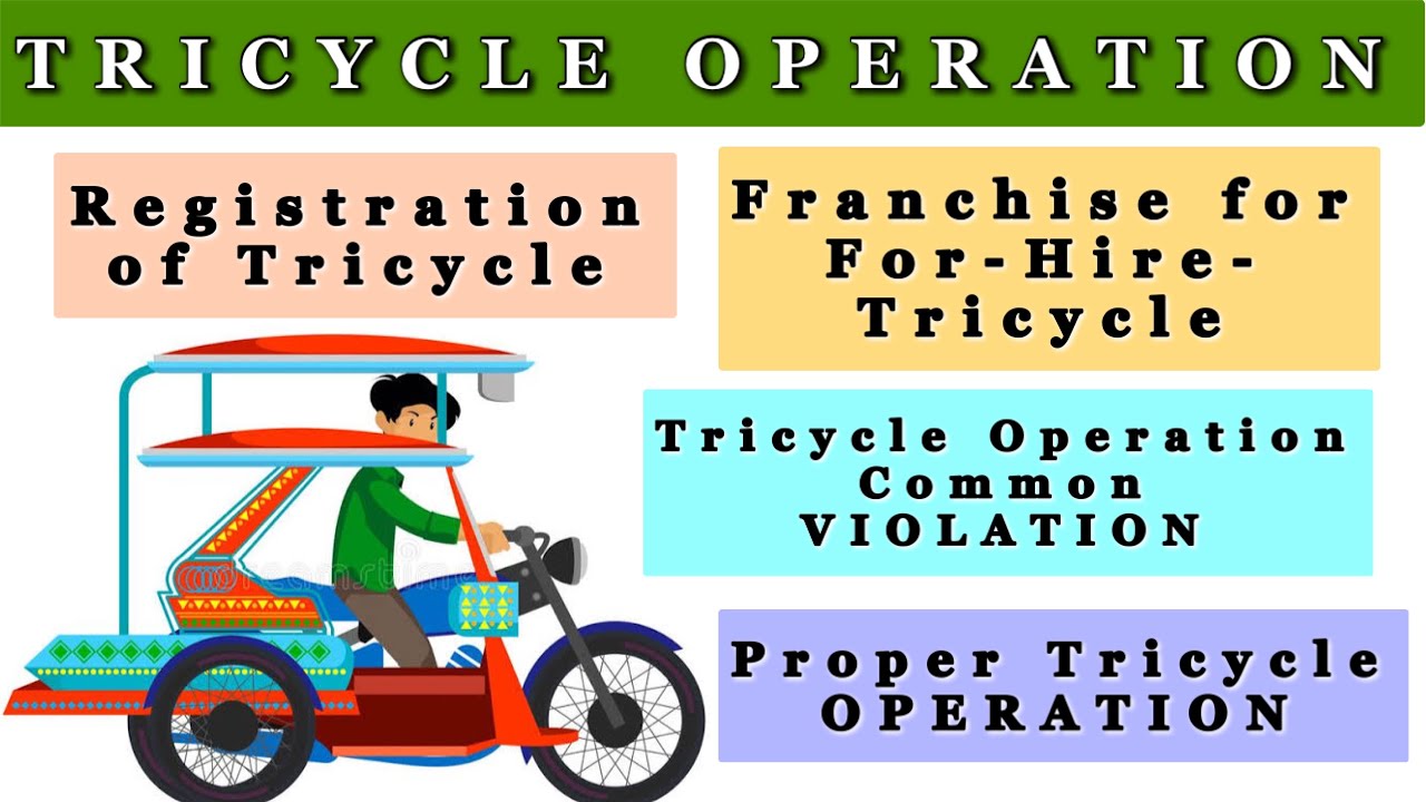 TRICYCLE OPERATION IN THE PHILIPPINES REGISTRATION OF TRICYCLE