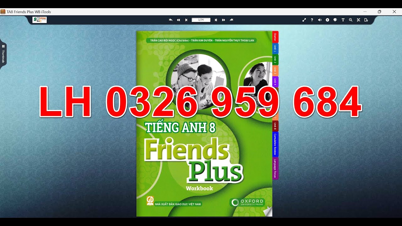 Phần mềm sách bài tập tiếng Anh 8 Friends Plus - YouTube