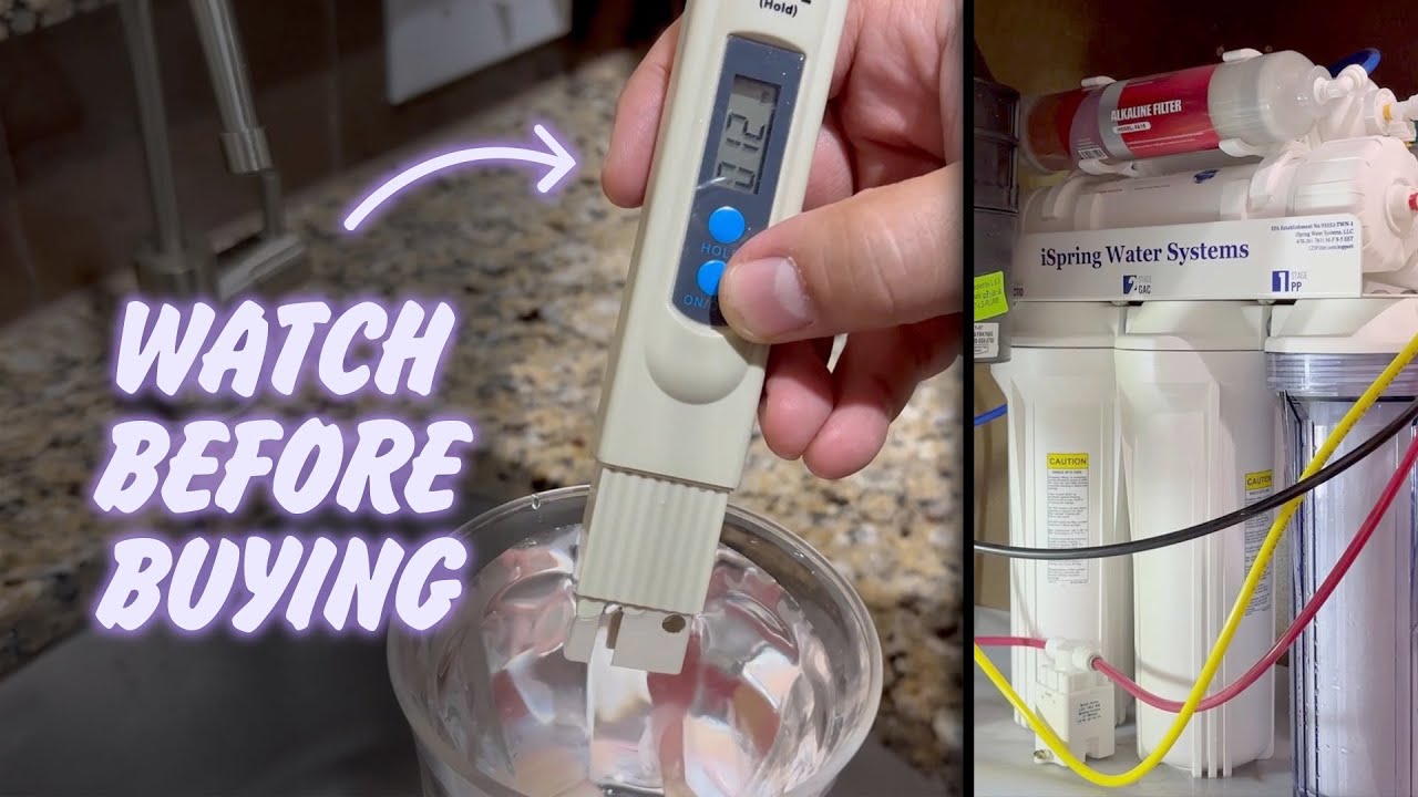 WATER TEST and REVIEW: iSpring 6 Stage RO Water System - YouTube