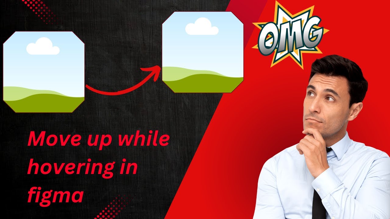 Move up while hovering effect in figma - YouTube