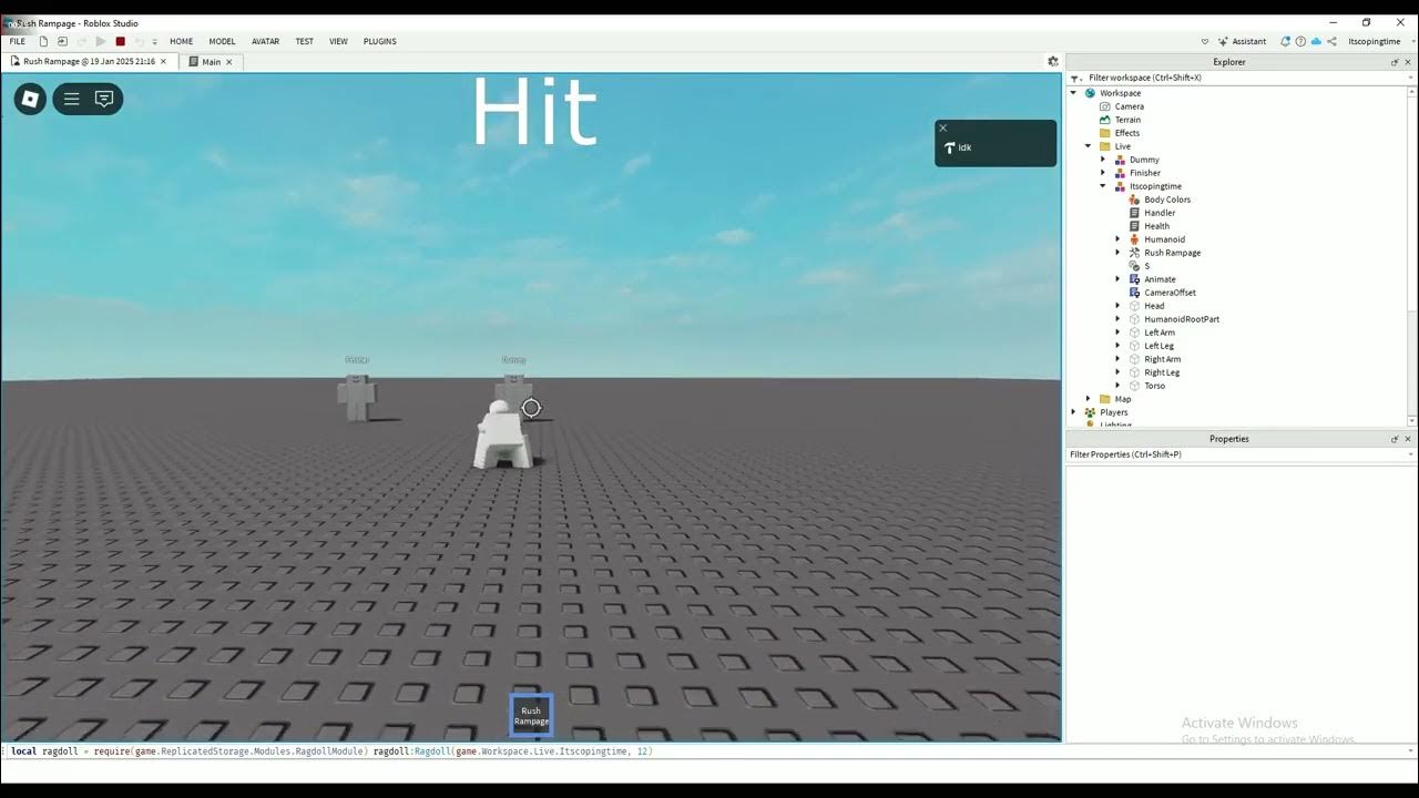 Roblox Studio - Rush Rampage Move Giveaway - YouTube