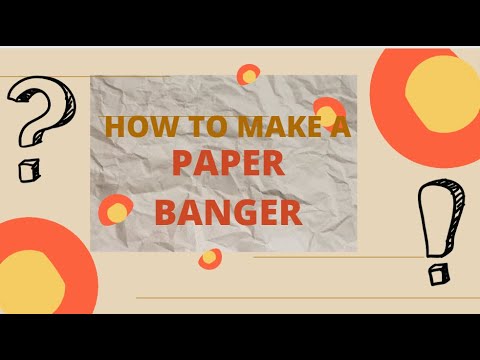 How to make a Paper Banger - YouTube