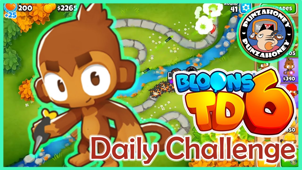 เสมือนเล่น BTD5 ใน BTD6 Challenge | Bloons TD 6 | PunzaHoney - YouTube