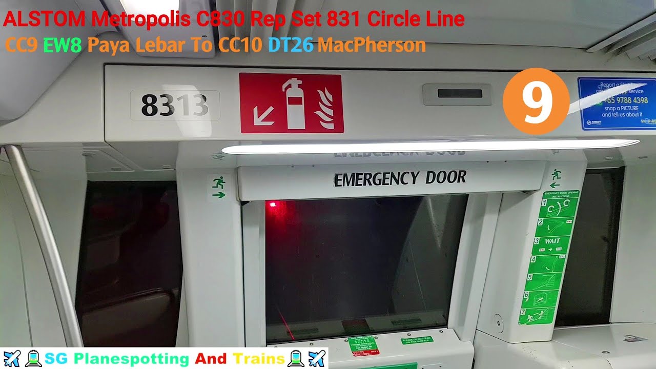 [First Ride Of My C830 Rep For 2023] SMRT Circle Line ALSTOM Metropolis ...