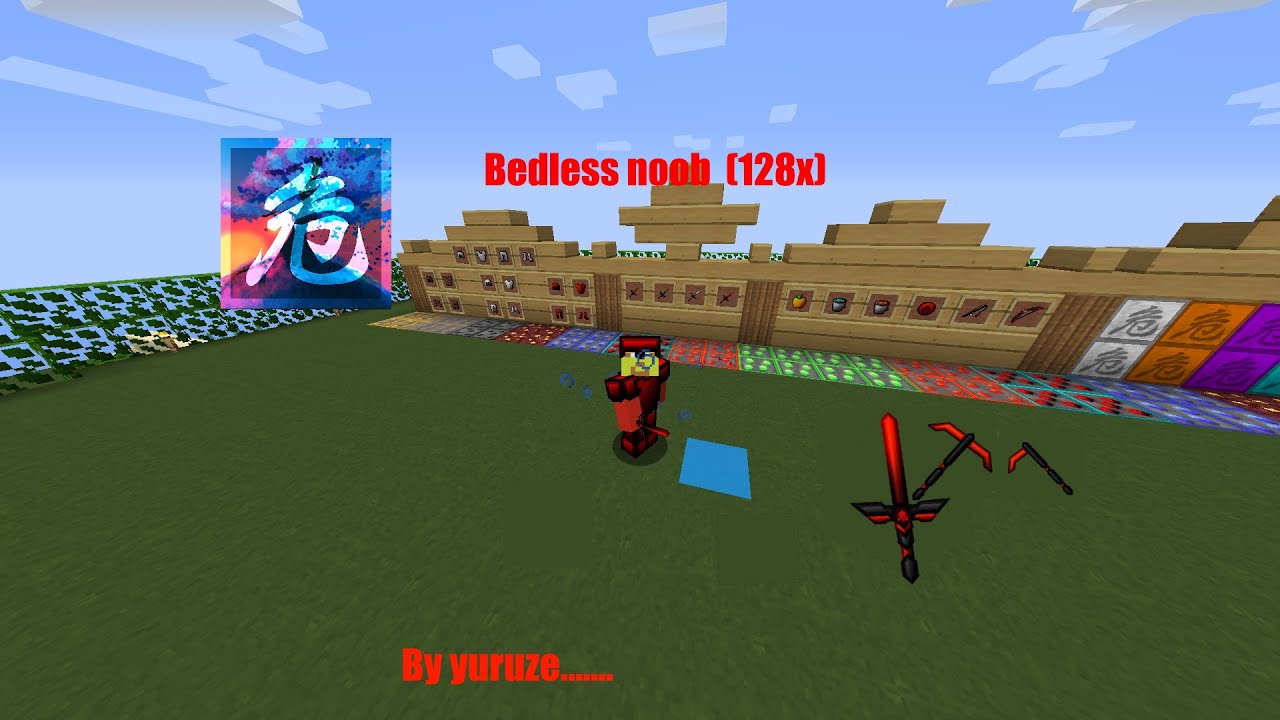Bedless noob 128x texture pack by yuruze @Bedless Noob ...