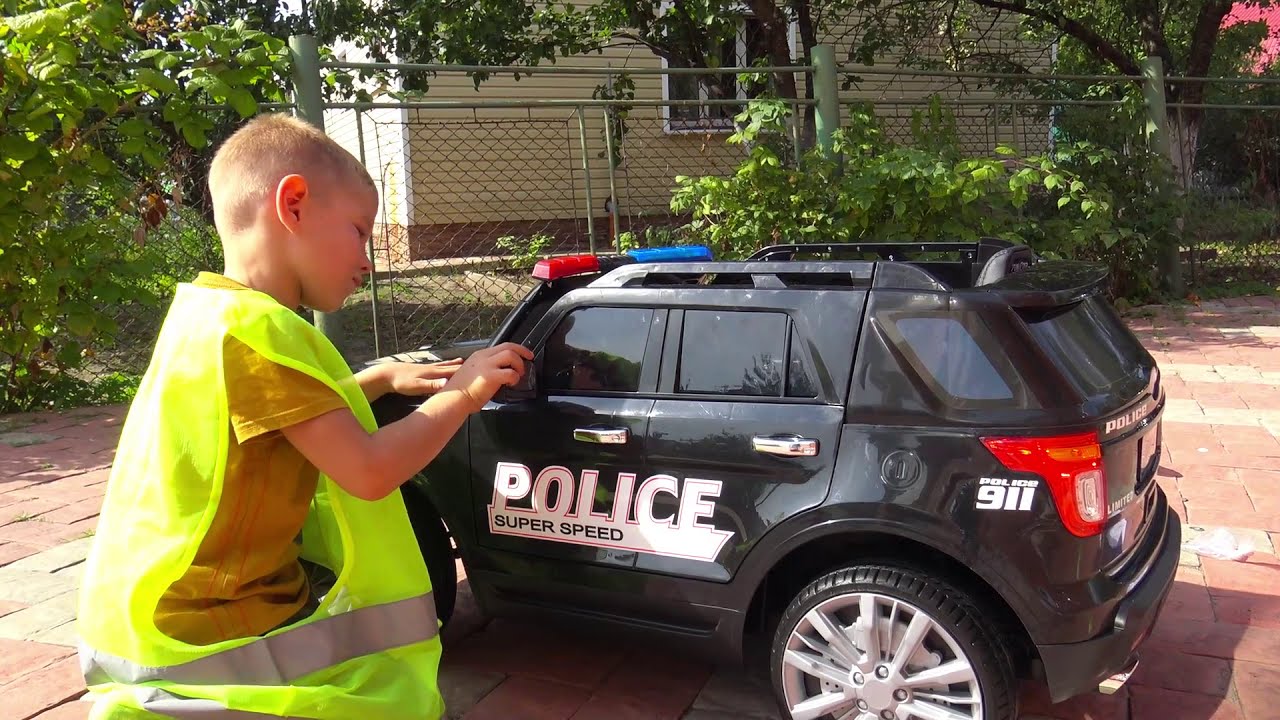 BABY Sidewalk Cops Unboxing New Police car Новая Полицейская Машина ...