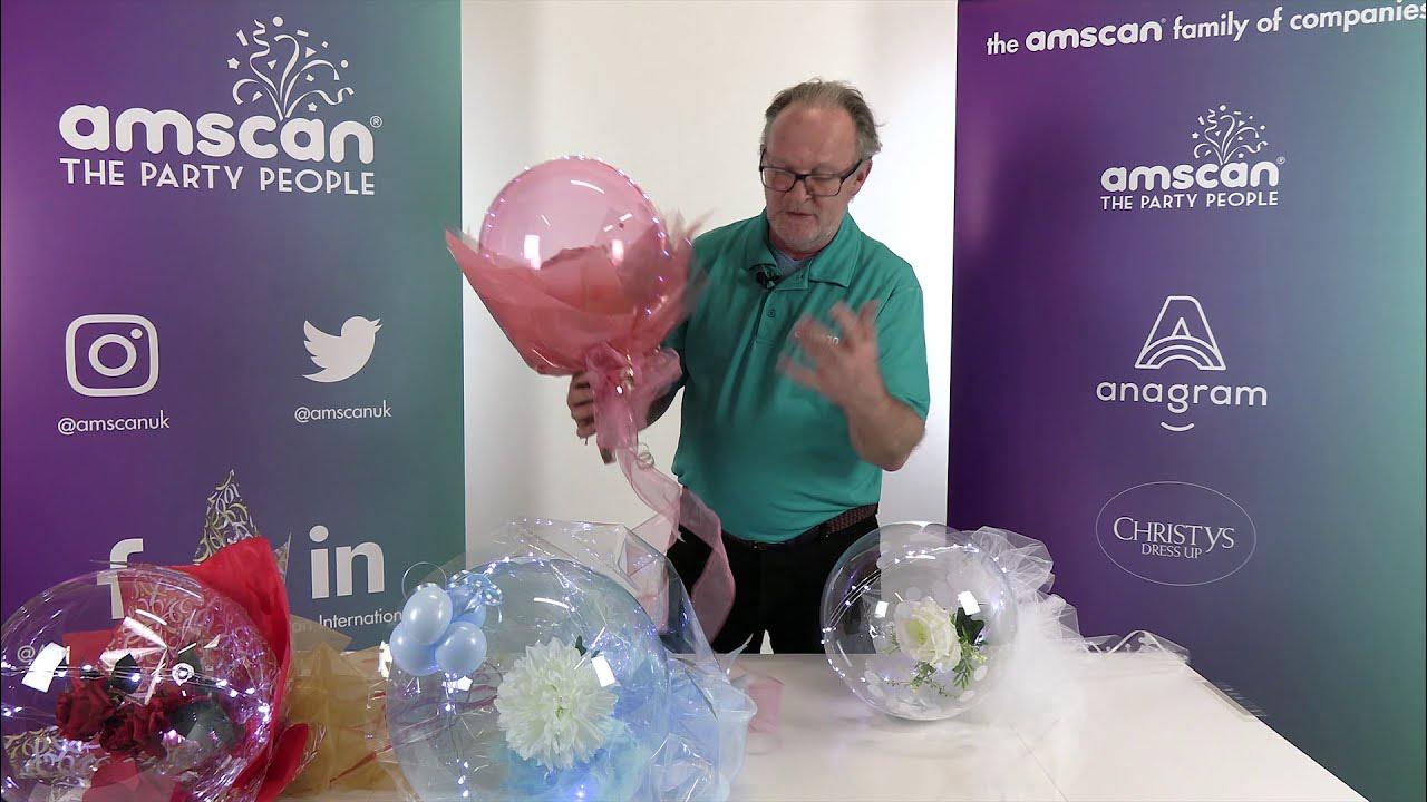 Flowers inside Crystal Clearz™ Balloons - YouTube