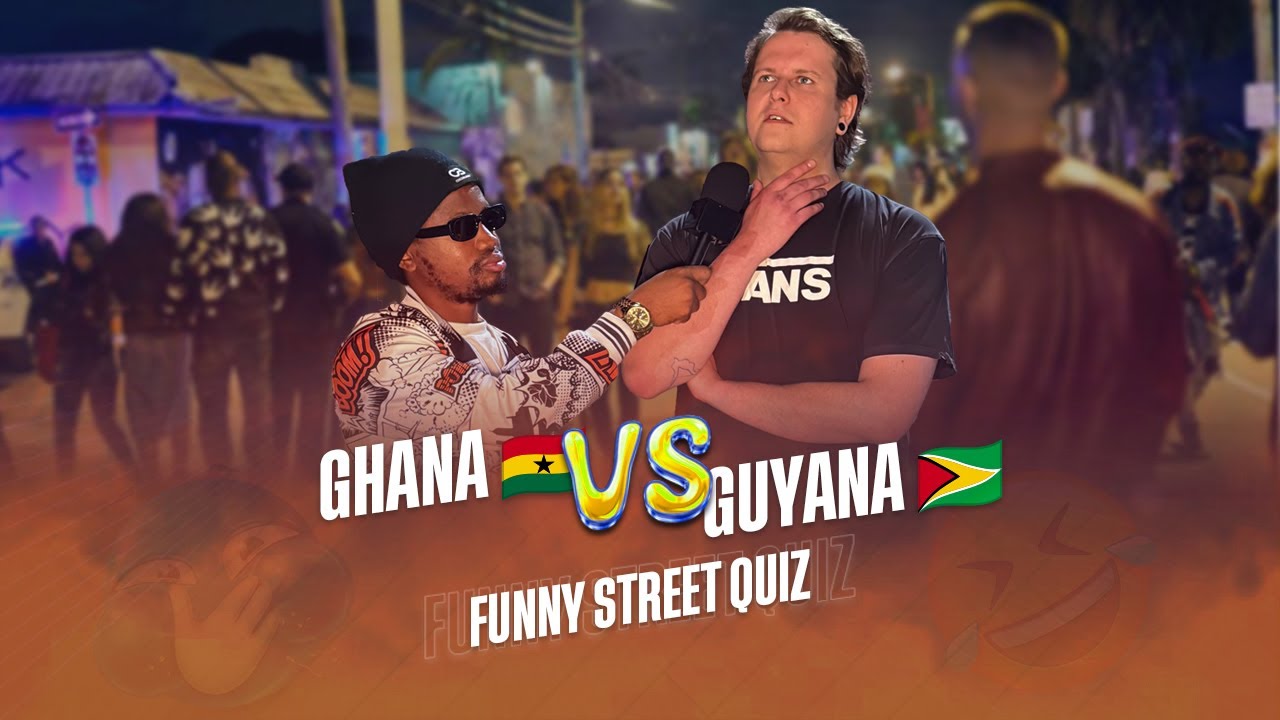 If Ghanaian, Then What? Fun Street Quiz on Guyana in Wynwood Miami! - YouTube