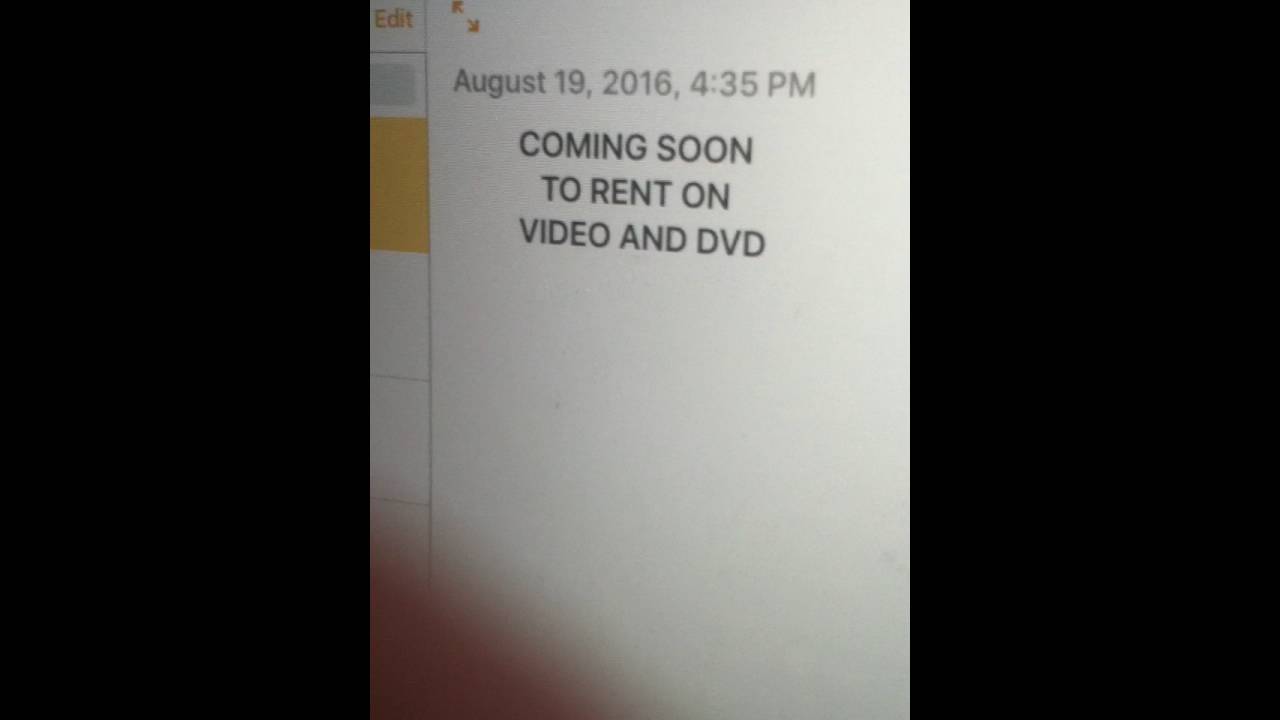 Coming Soon To Rent On Video And DVD - YouTube