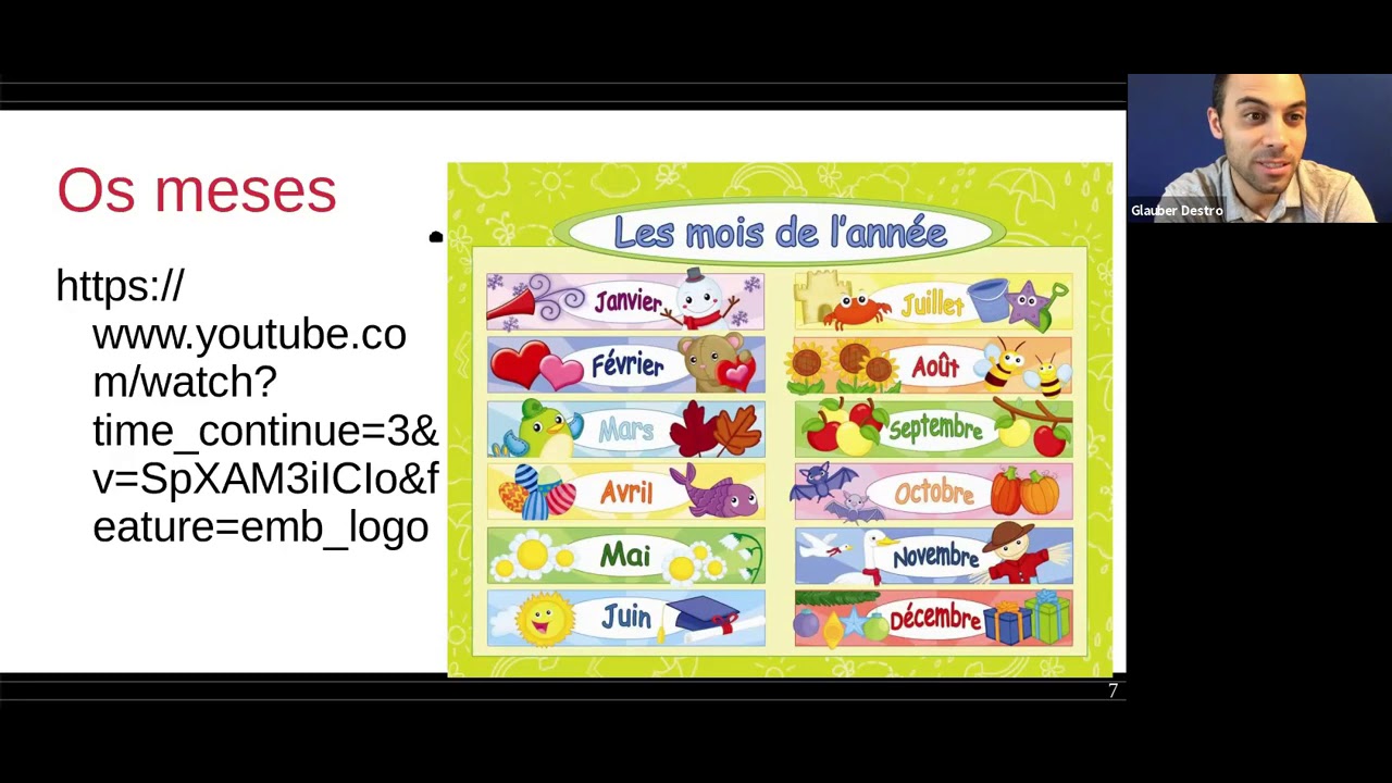 Revisa os Meses do Ano em francês - YouTube