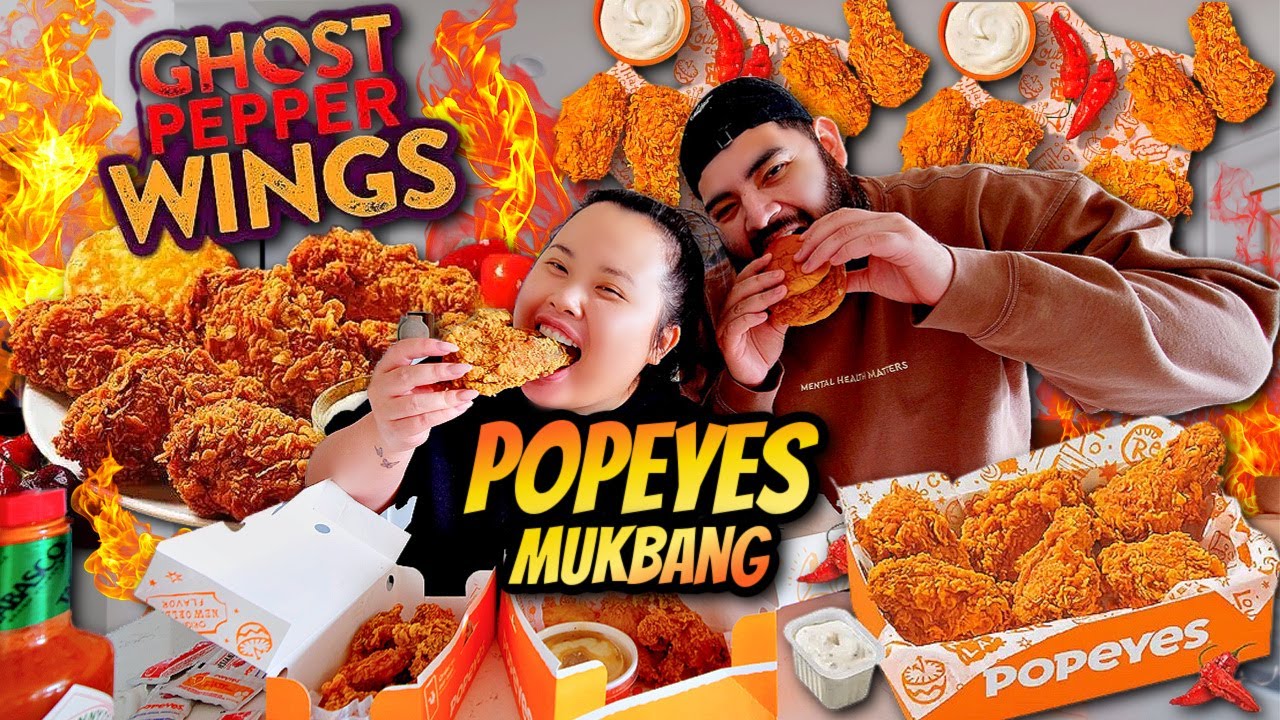 POPEYES GHOST PEPPER FRIED CHICKEN WINGS + SPICY CHICKEN SANDWICH ...