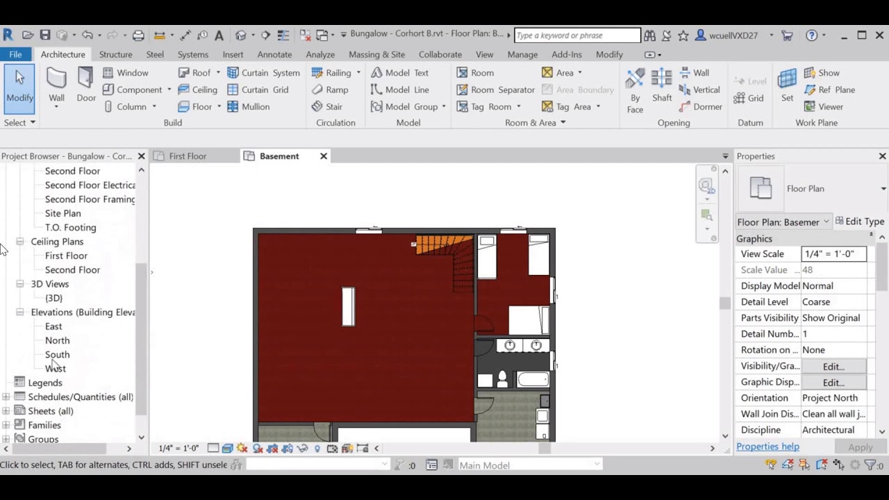 13 - Intro To Revit - Basement Windows - YouTube