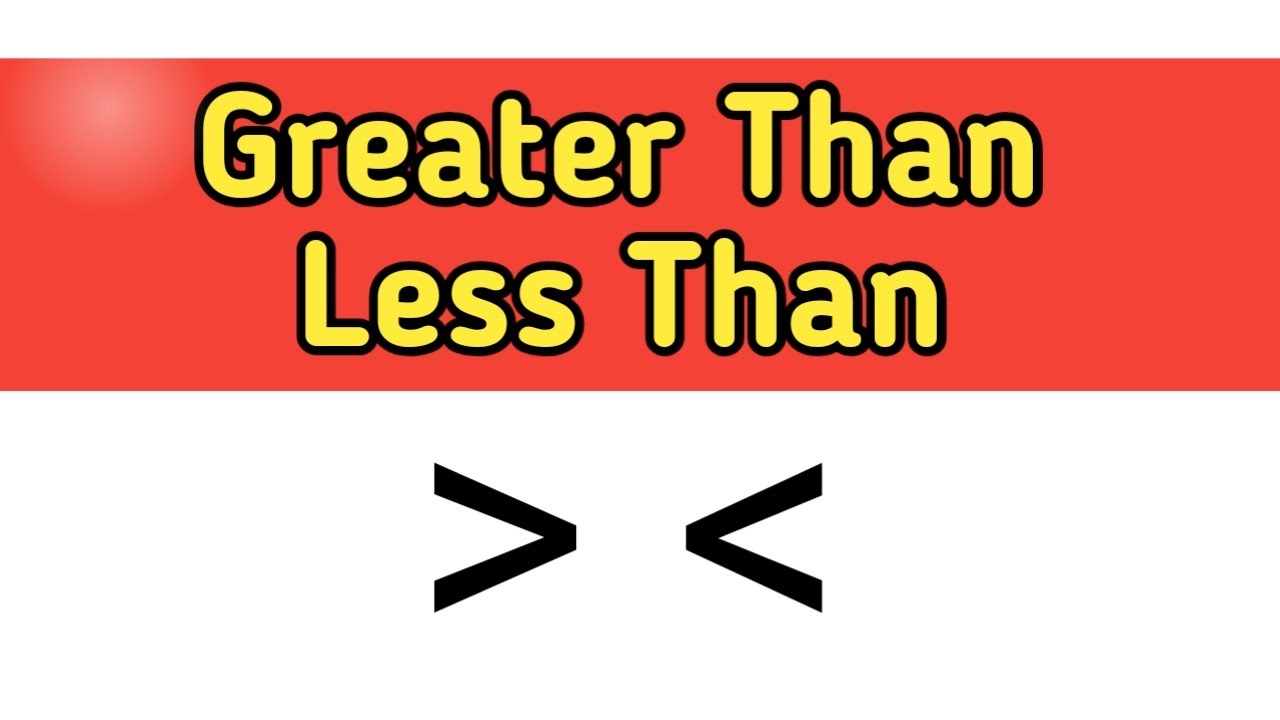 Greater than Lesser than | Comparing Numbers - YouTube