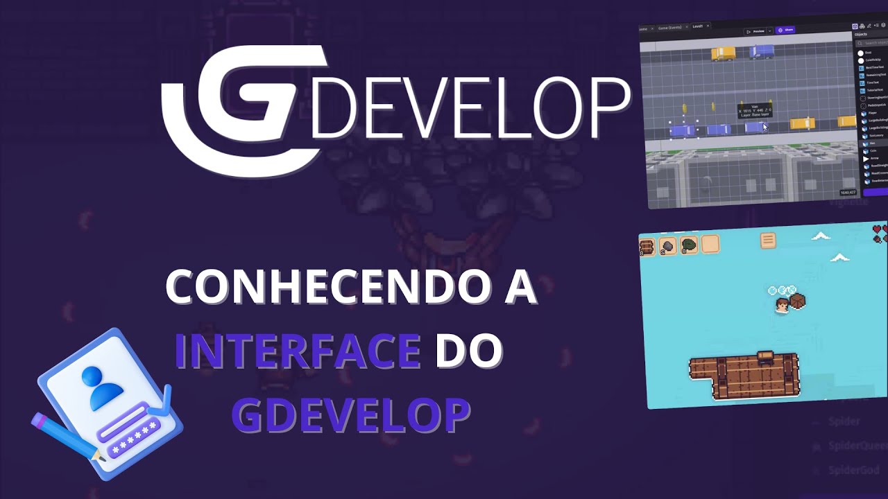 GDevelop - Desenvolvedor de jogos 2D e 3D: Conhecendo a interface da ...