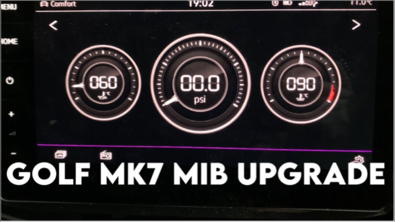 VW Golf MK7 R Upgrades Part 1/3 - MIB 2.5 Retrofit - YouTube