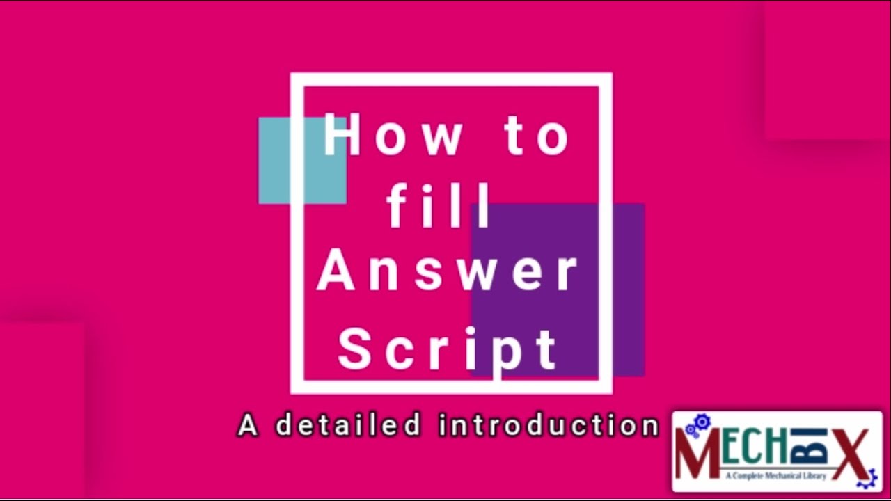 How to fill front page of anna university answer script - YouTube