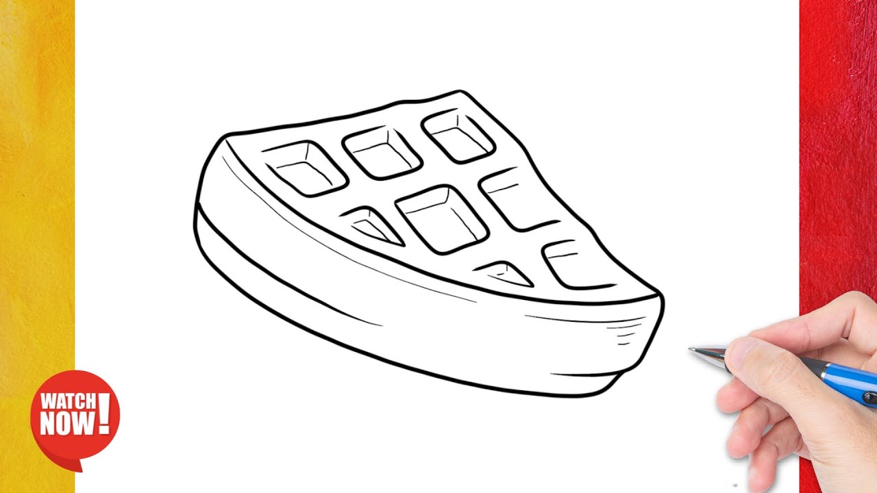 How to draw Waffles - YouTube