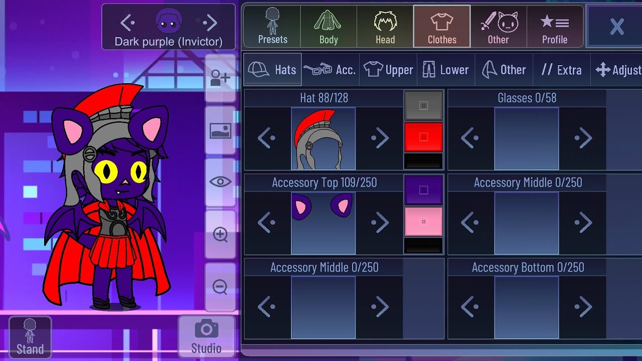 Invictor as dark purple in gacha plus For @kerena.pinkcat4203 🦇🦇💜💜 ...