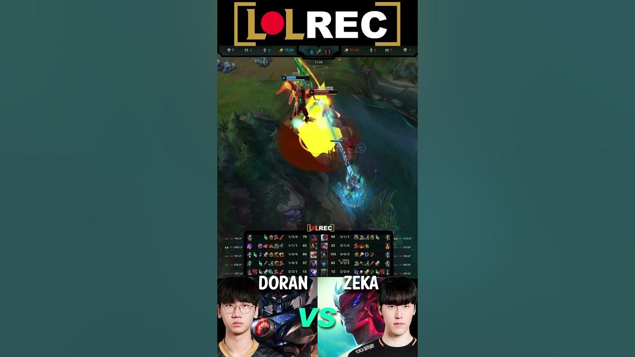 HLE Doran vs HLE Zeka - AATROX vs YONE #shorts #leagueoflegends #doran #zeka #aatrox #yone #hle ...