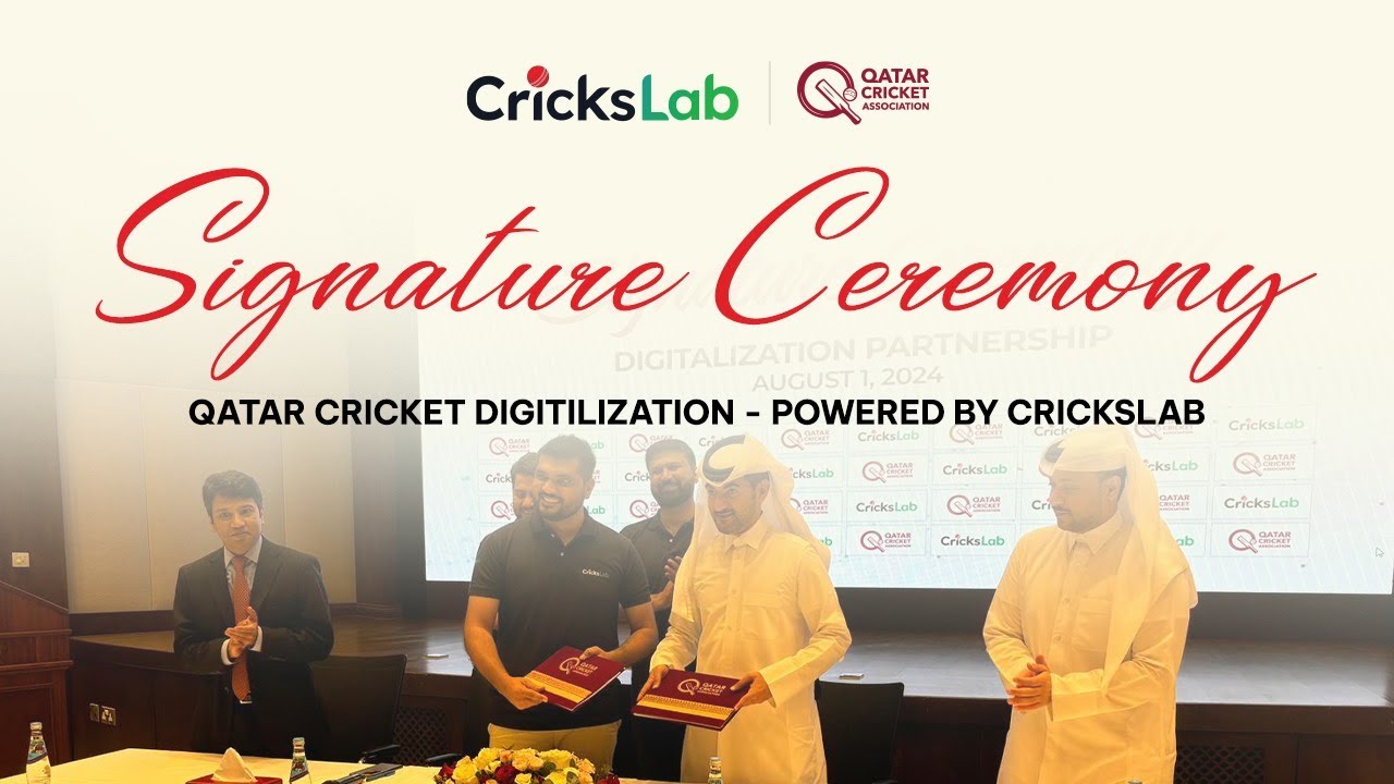 Qatar Cricket Signing Ceremony - YouTube