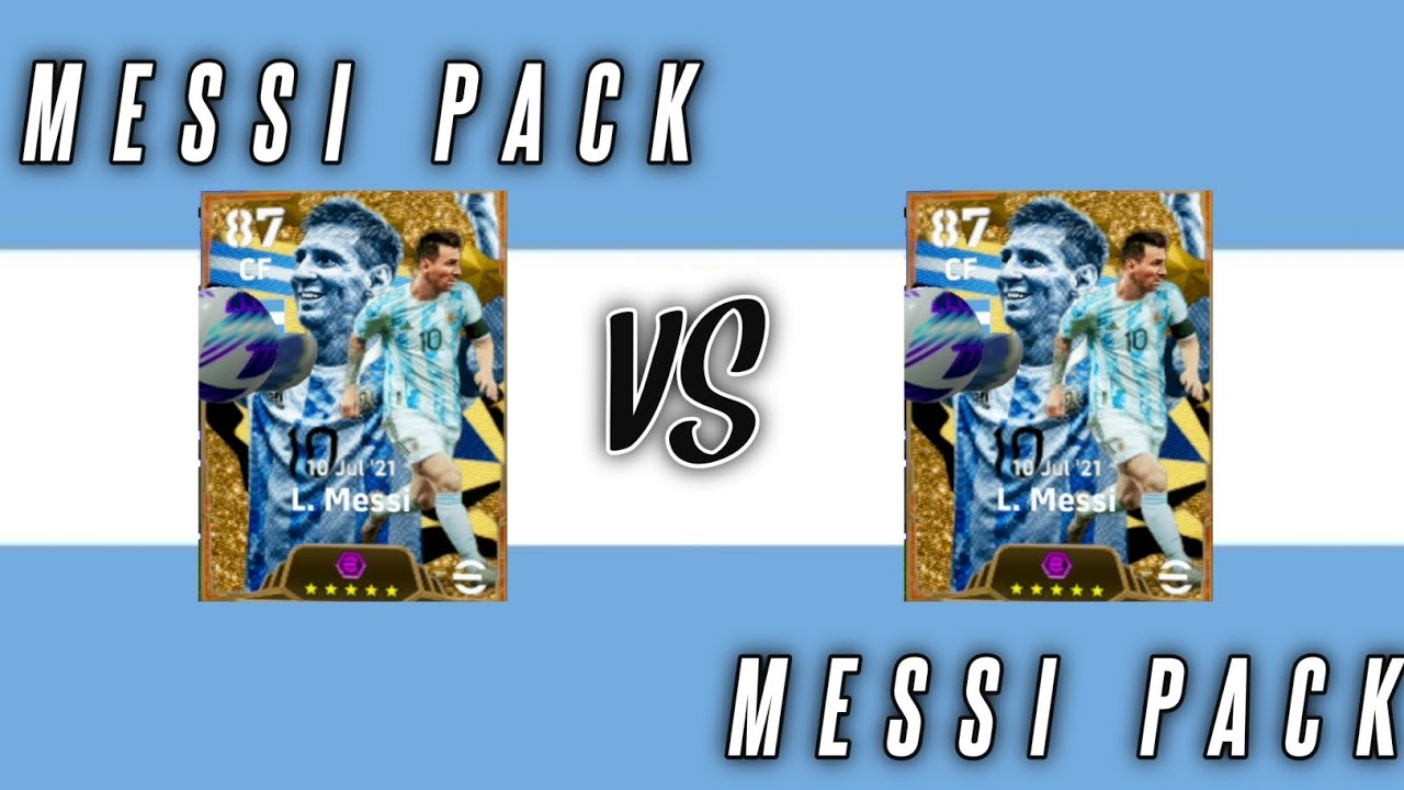 Messi Pack VS Messi Pack Efootball2024 - YouTube