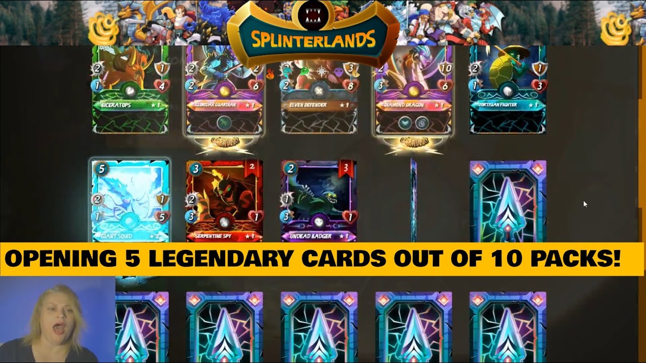 Opening Up 5 Legendary Cards in 10 Packs! - YouTube