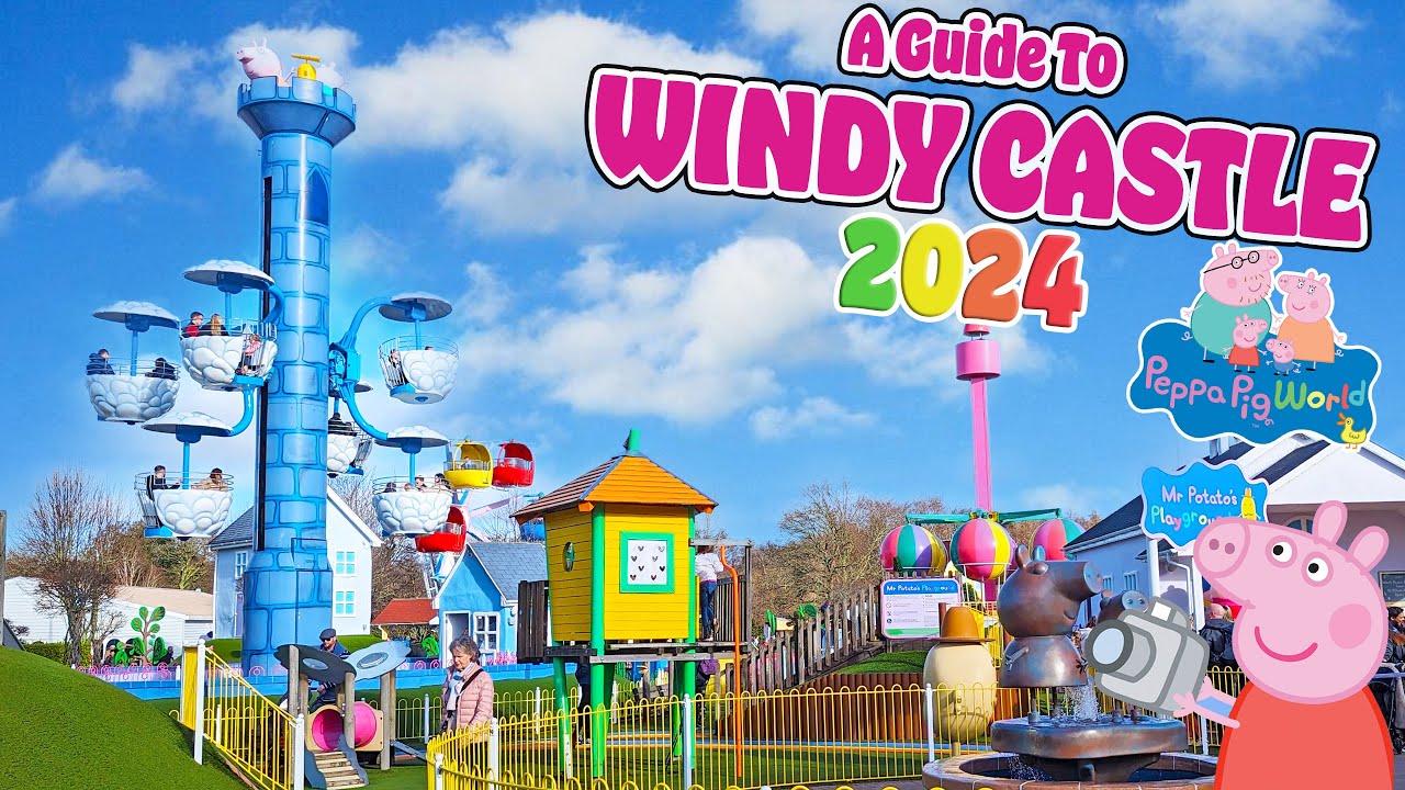 Windy Castle Ride | PEPPA PIG WORLD | Paultons Park (March 2024) [4K ...