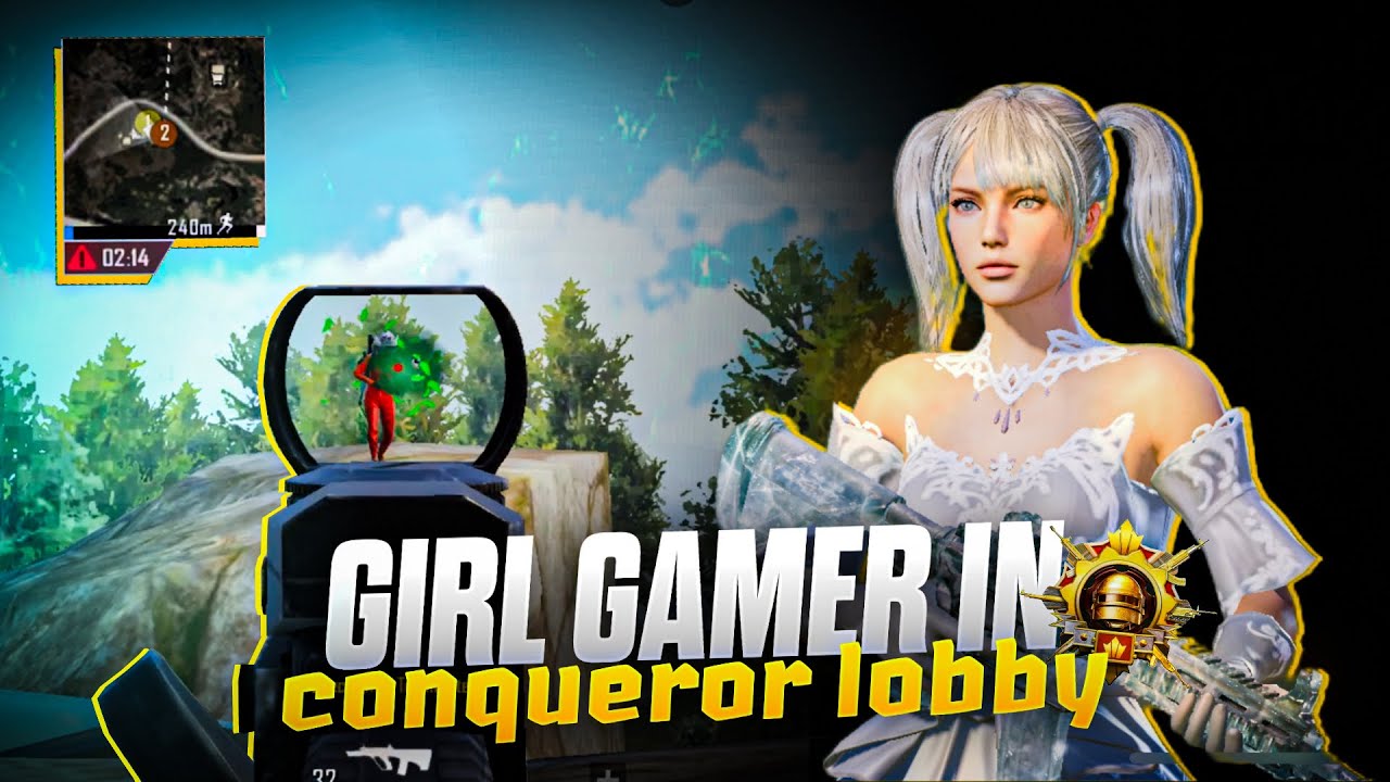 ASHQUEEN vs Conqueror Solo vs Squad in rank push lobby | GIRL GAMER 🔱 ...